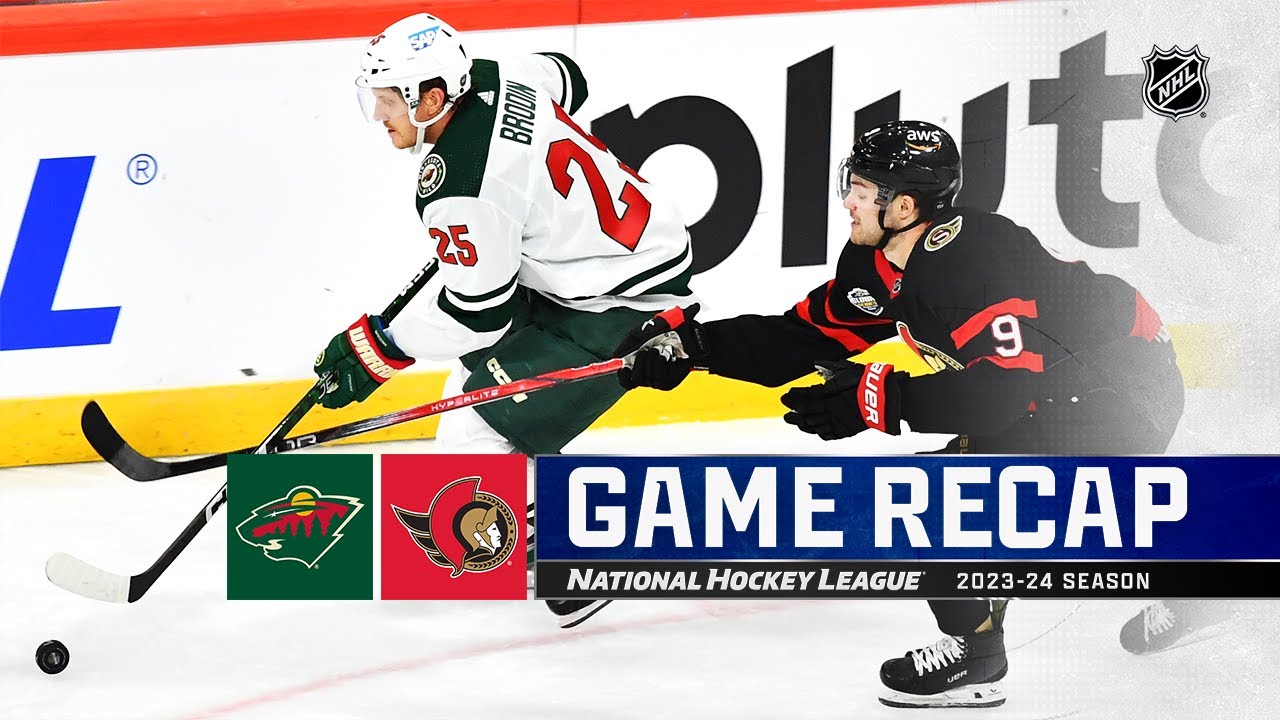 Global Series Sweden | Wild vs. Senators | NHL Highlights 2023 - The ...