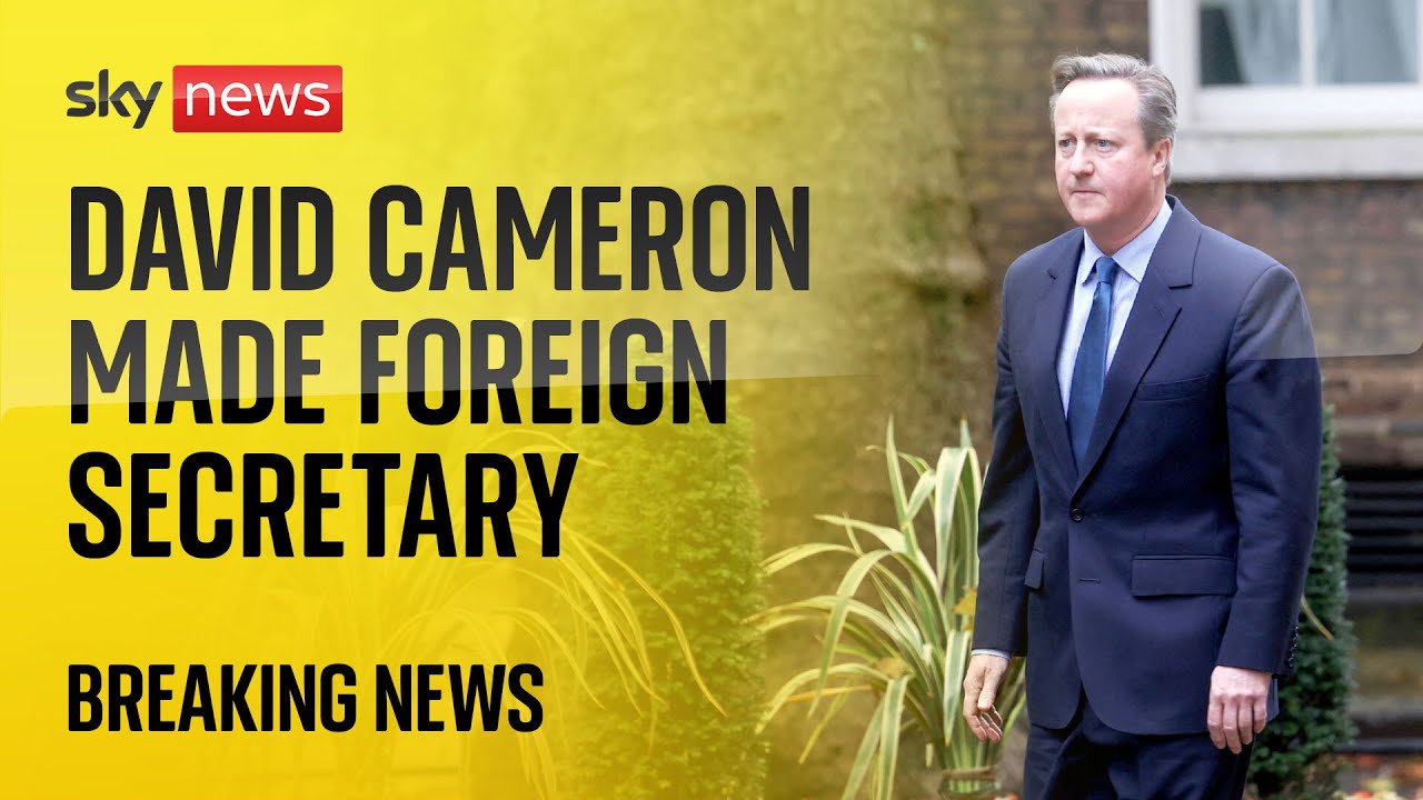 BREAKING: Cameron appointed foreign secretary as PM reshuffles cabinet ...