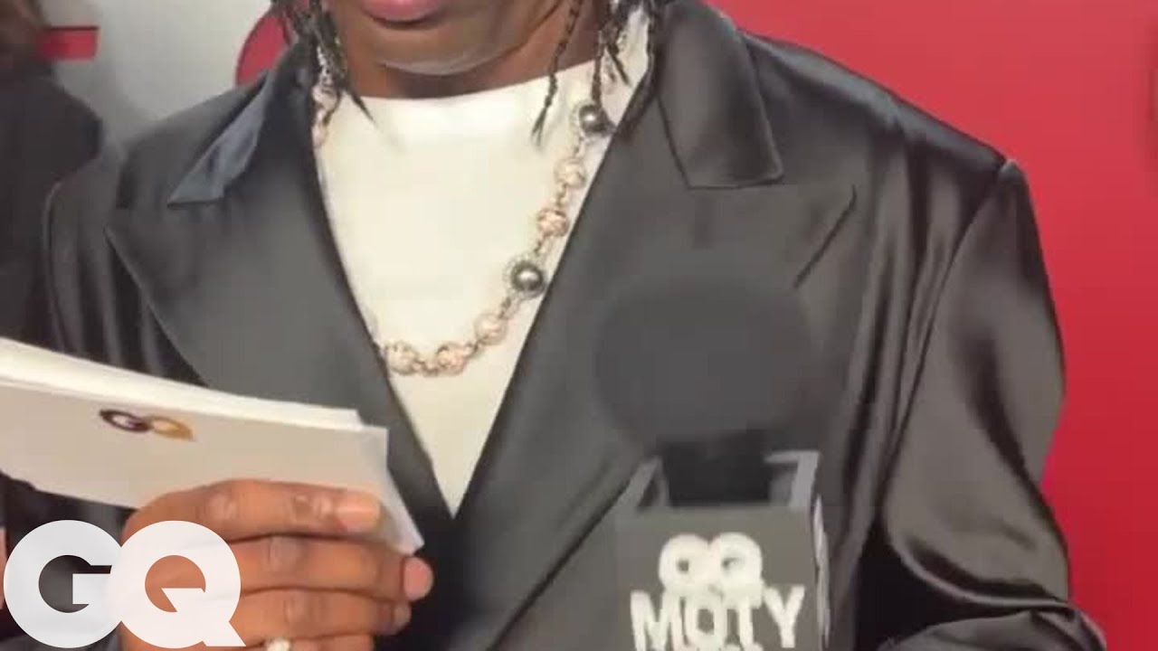 Travis Scott interviews himself on the #GQMOTY red carpet - The Global ...