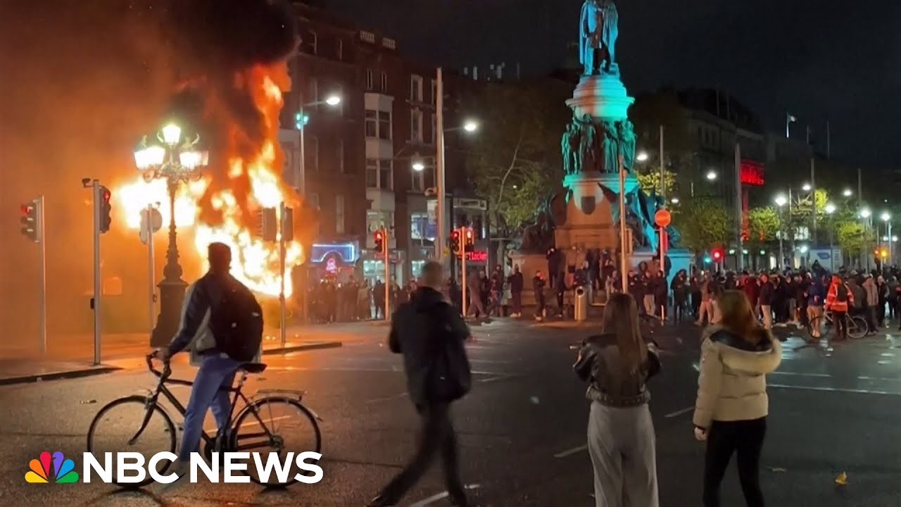 Rioting in Dublin after knife attack injures 5 people - The Global Herald