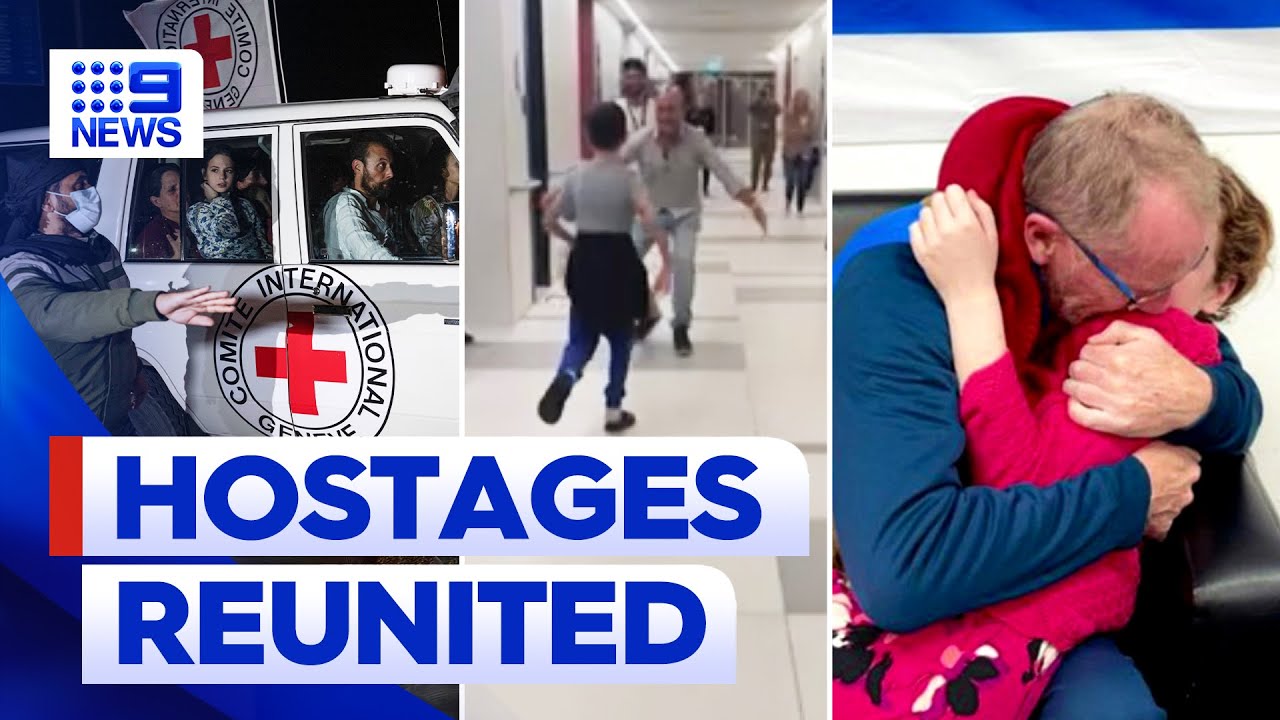 Hostages reunited with their families after release | Israel-Hamas war ...