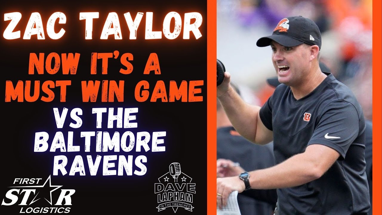 Cincinnati Bengals Head Coach Zac Taylor | This Game Against the ...