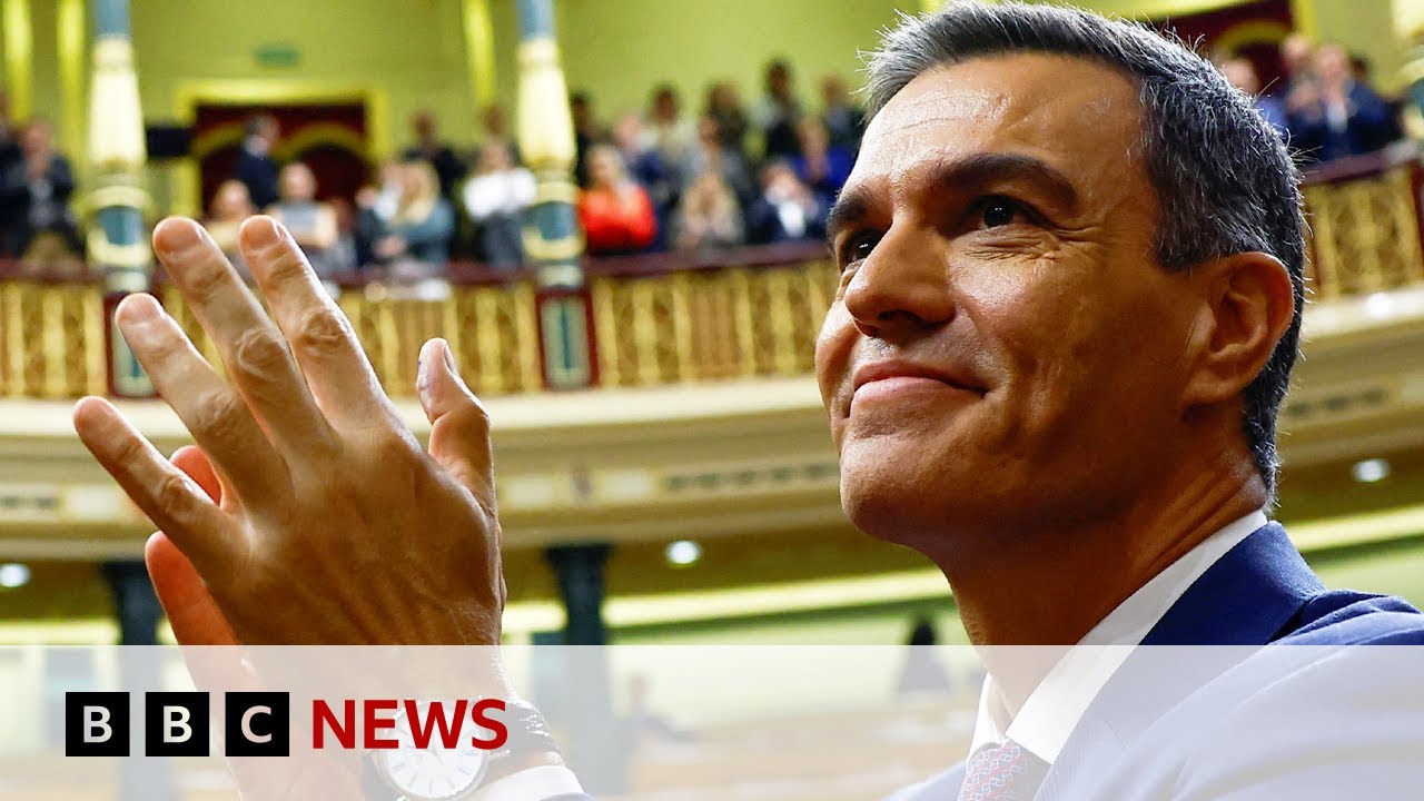 Spain's Pedro Sánchez wins new term as prime minister - BBC News - The ...