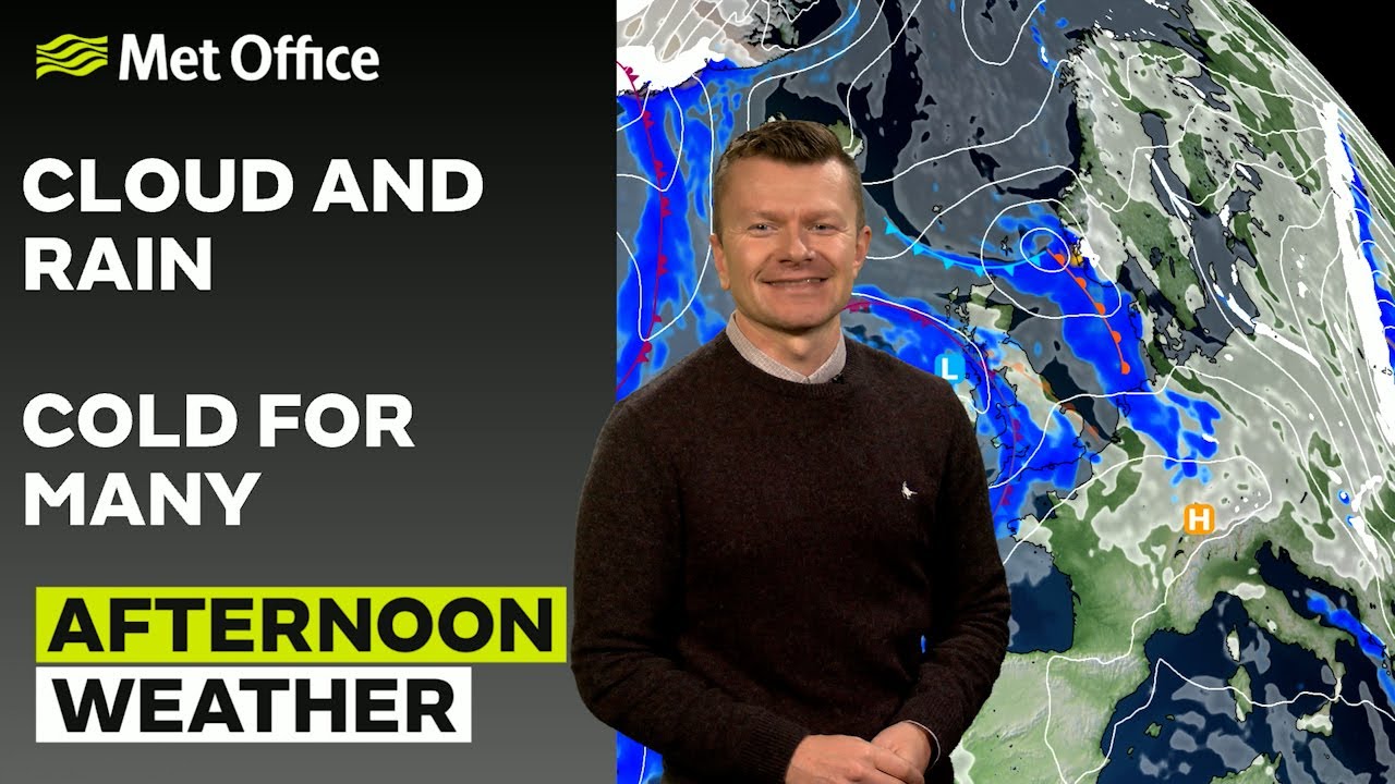26/11/23 – Cloud and rain edging eastwards – Afternoon Weather Forecast ...