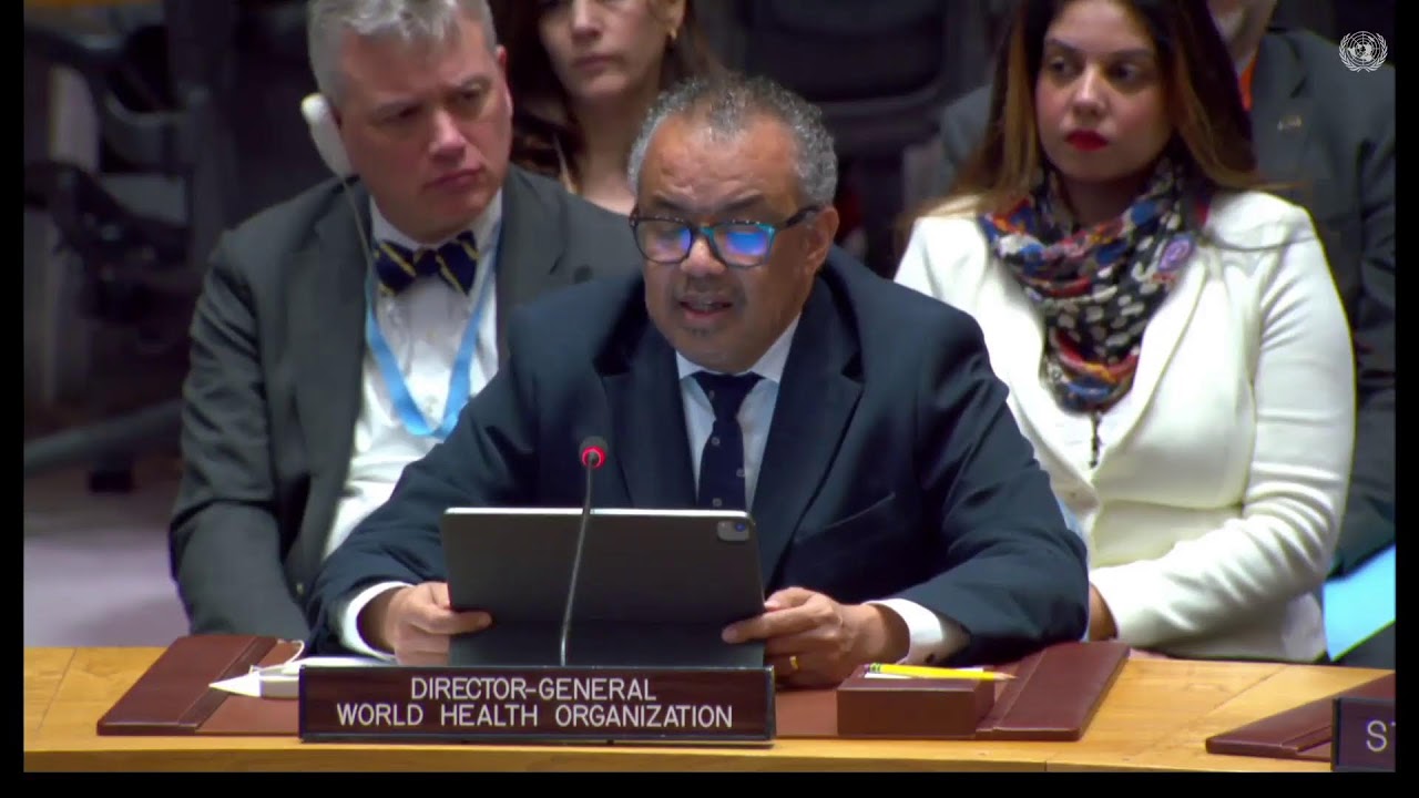 LIVE: Dr Tedros' briefing on the health situation in Gaza to the UN ...