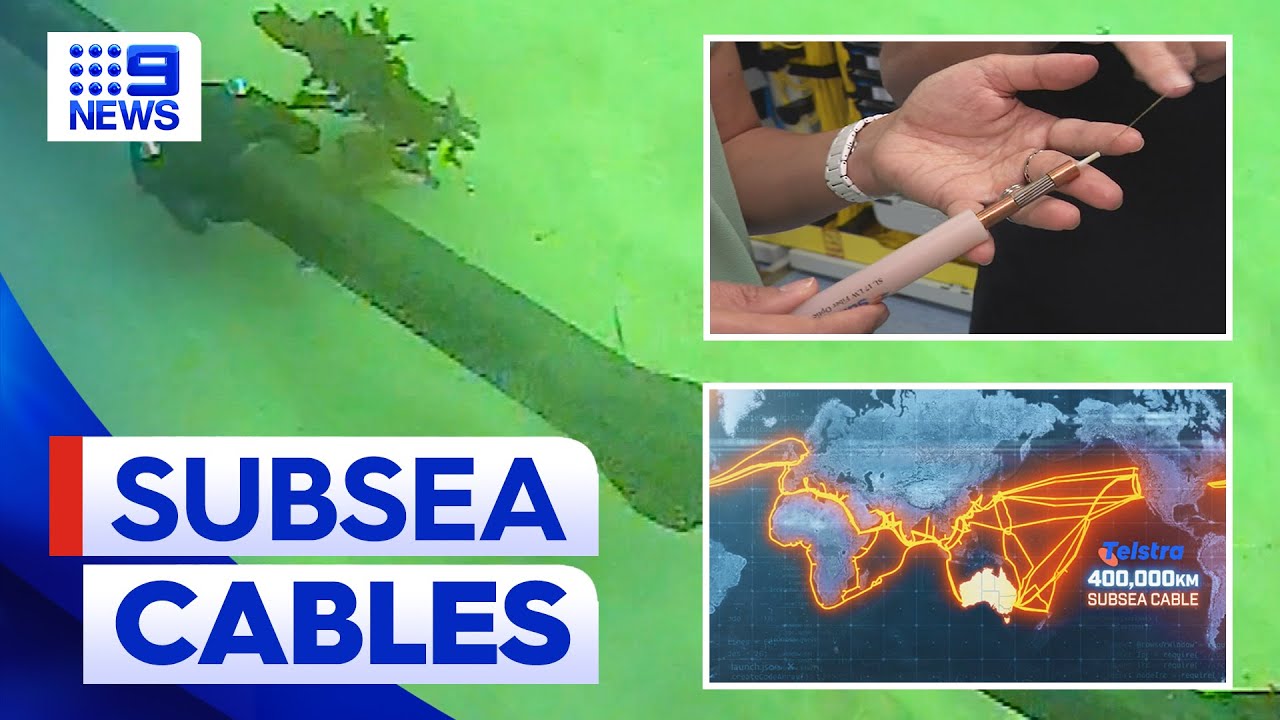 Subsea cables connecting Aussies to the rest of the world | 9 News ...