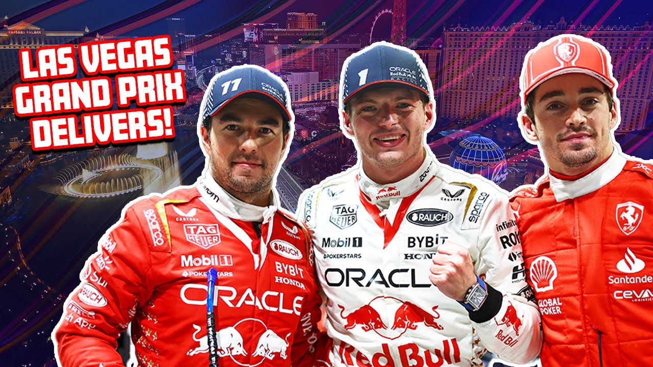 Max Verstappen wins an exciting Las Vegas Grand Prix + Perez Leclerc ...