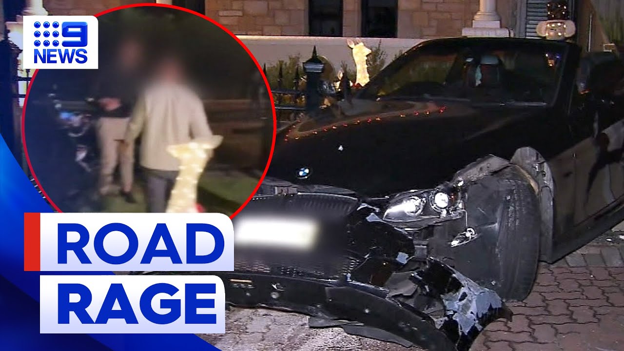 Alleged road rage clash leaves trail of destruction | 9 News Australia ...