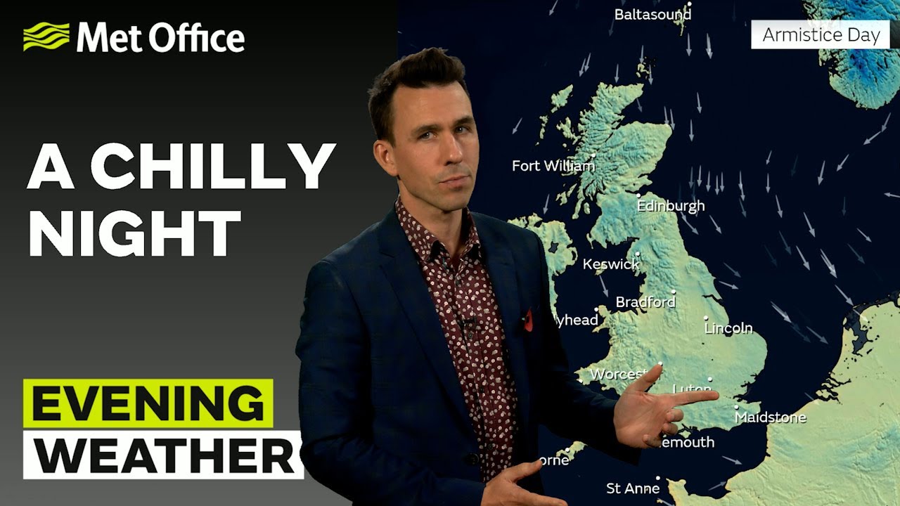 10/11/23 – A bright start to the weekend – Evening Weather Forecast UK ...