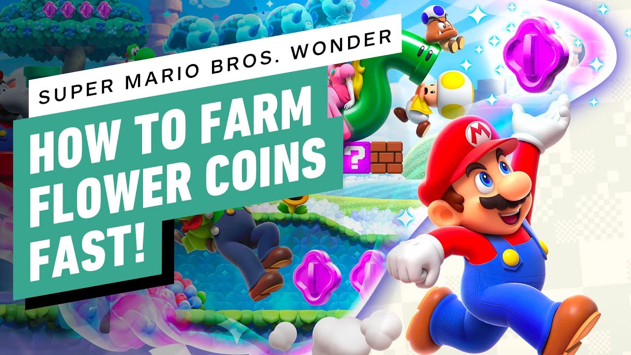 Super Mario Bros. Wonder - How to Farm Purple Flower Coins Incredibly ...
