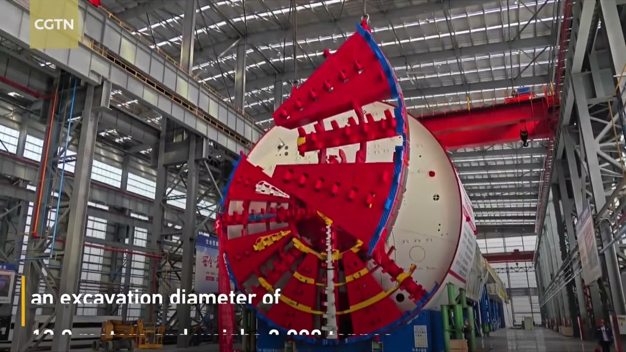 Mega tunnel boring machine ready for Beijing-Tianjin rail project - The ...
