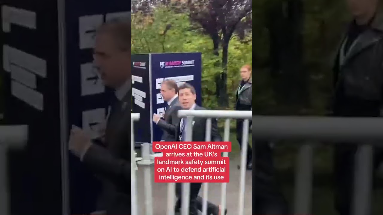 OpenAI CEO Sam Altman arrives at the UK's landmark safety summit on AI ...