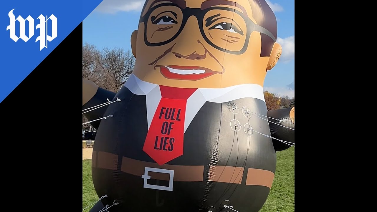 Giant George Santos inflatable on National Mall - The Global Herald