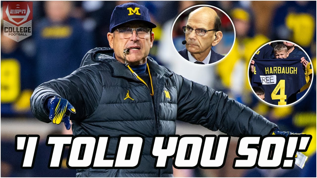 How did Michigan VINDICATE Jim Harbaugh?! - Paul Finebaum is CONFUSED ...