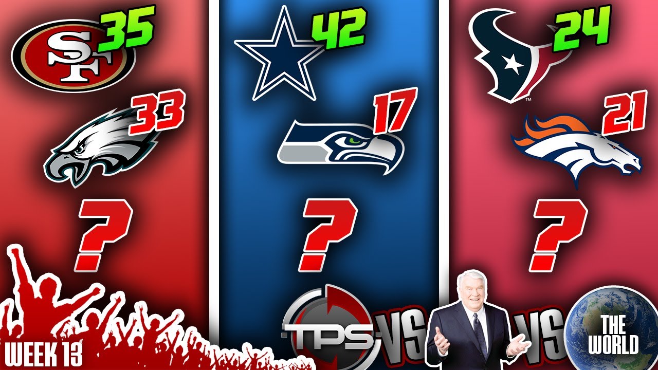2023 NFL Week 13 PICKS, PREDICTIONS & PRIZES! TPS vs Madden vs THE ...