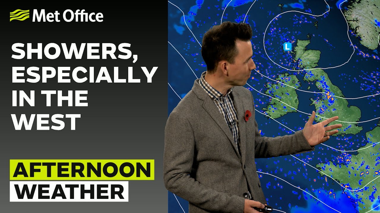 06/11/23 – The showery theme continues – Afternoon Weather Forecast UK ...