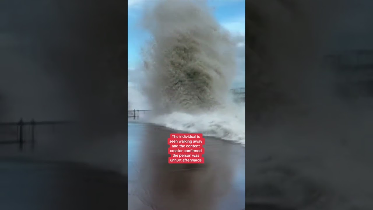 Massive waves during Storm Ciaran crash against the Dover seafront ...