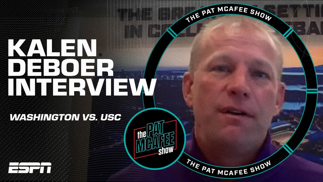 Kalen DeBoer previews the HEISMAN BATTLE: Michael Penix Jr. vs. Caleb ...