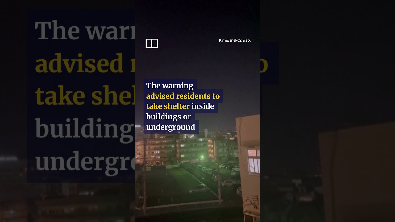 IN A MINUTE: Missile ‘J-Alert’ sounds in Japan #shorts - The Global Herald