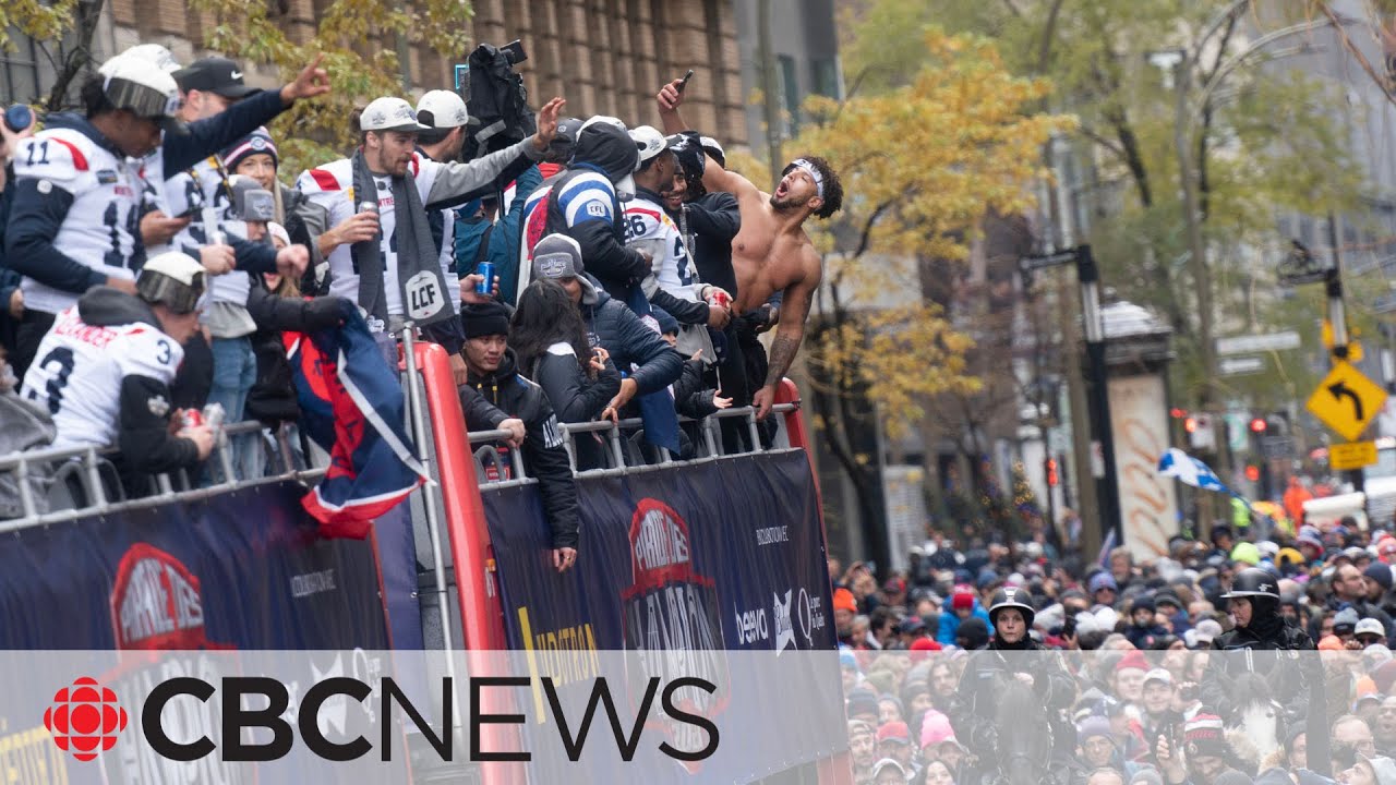 Alouettes fans pack Montreal streets for Grey Cup victory parade - The ...