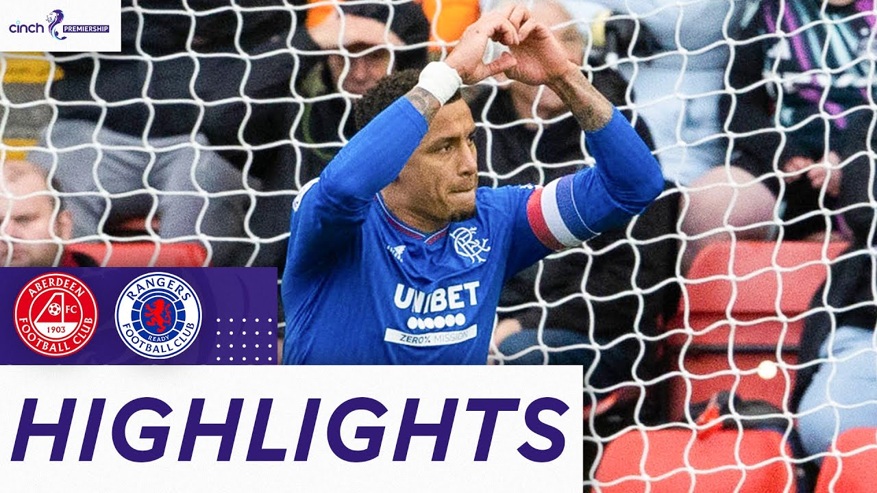 Aberdeen 1-1 Rangers | Late Penalty Brings Rangers Level | cinch ...