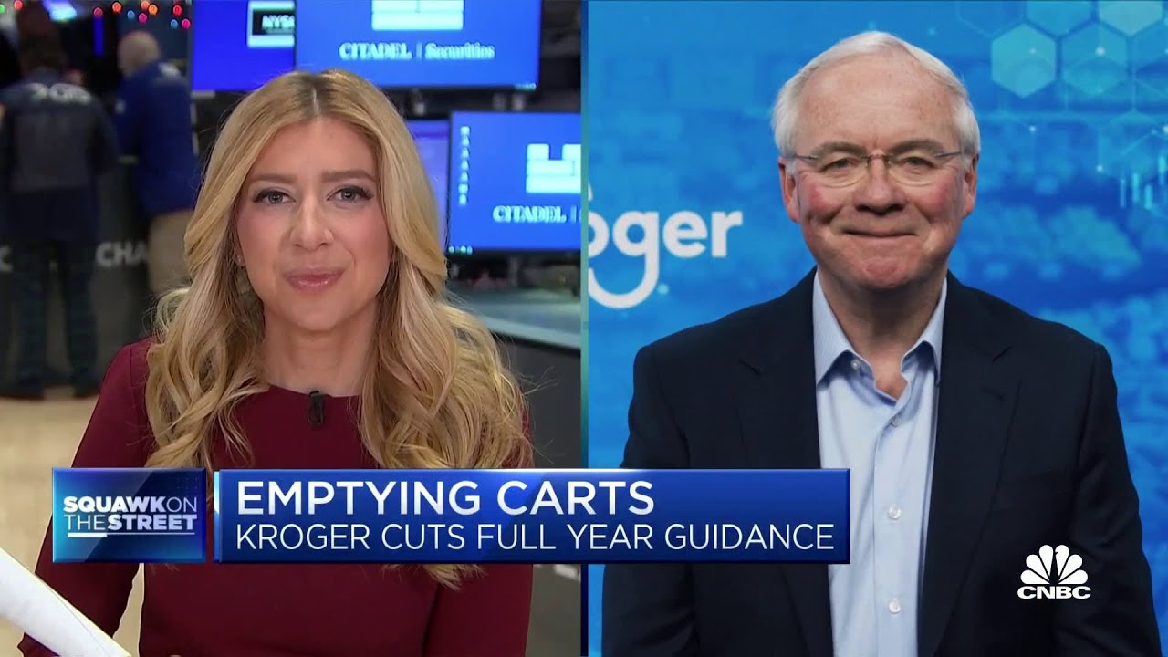 Kroger CEO: We continue to expect 'slight inflation' in 2024 - The ...