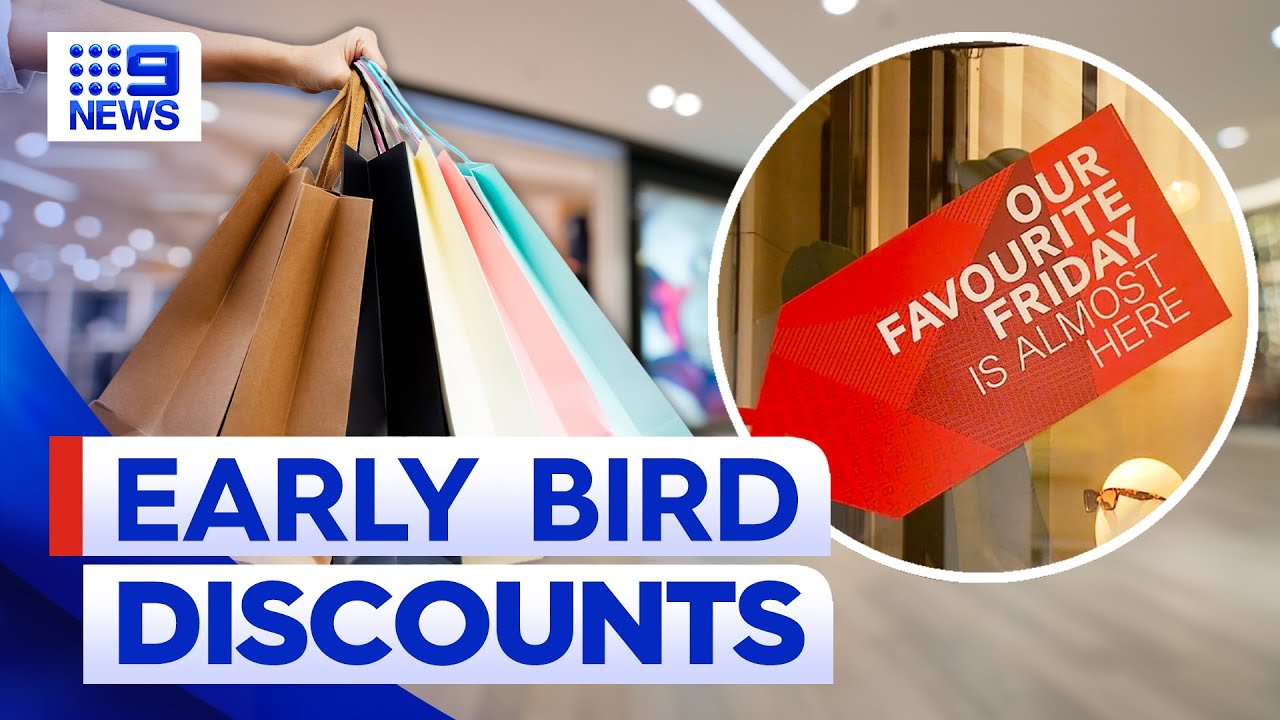 Retailers' early bird discounts before the holiday sale season | 9 News ...