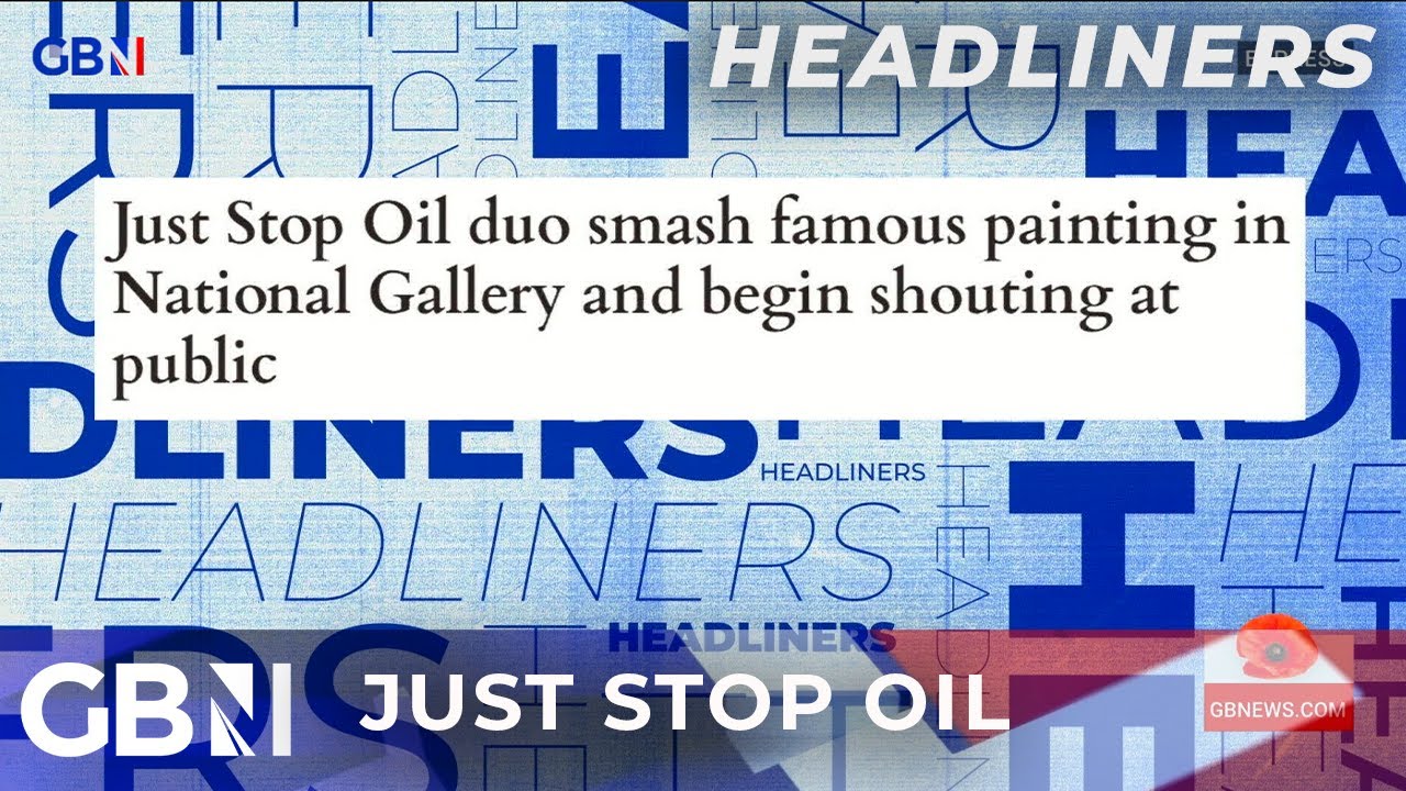 'Just Stop Oil duo smash famous painting in National Gallery and begin ...