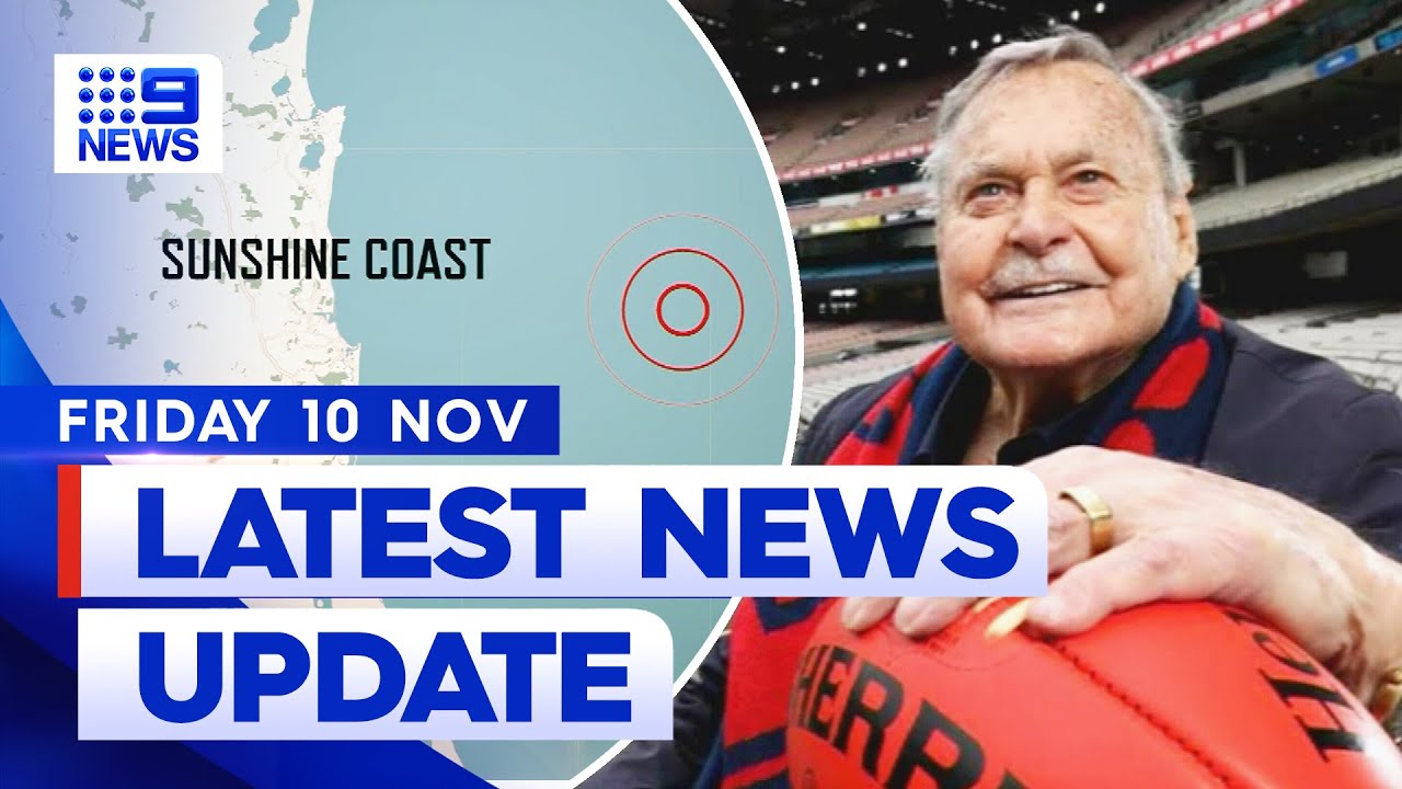 Plane crash off Queensland coast; Ron Barassi memorial held | 9 News ...