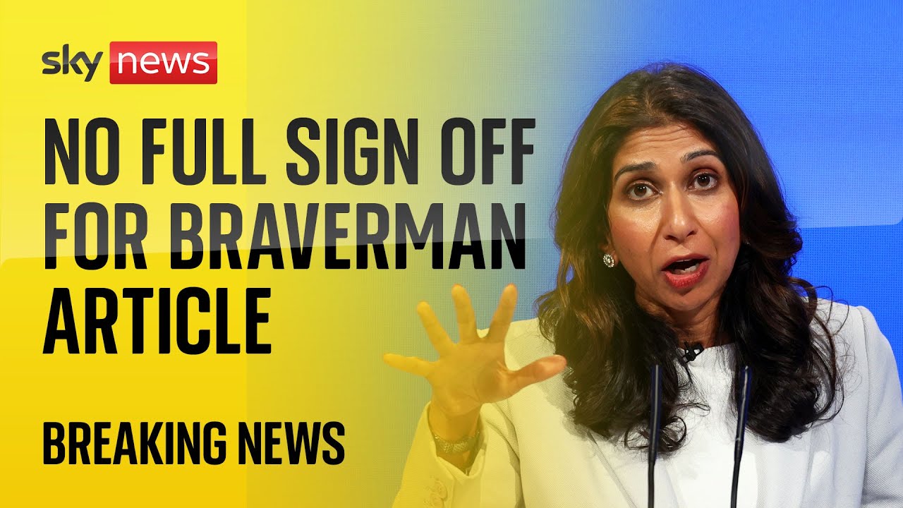 Number 10 did not fully sign off on Suella Braverman's article - The ...