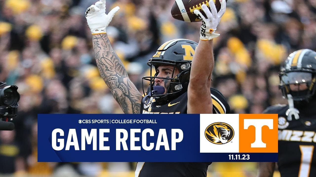Cody Schrader, Missouri ROLL PAST Tennessee | Game Recaps | CBS Sports ...