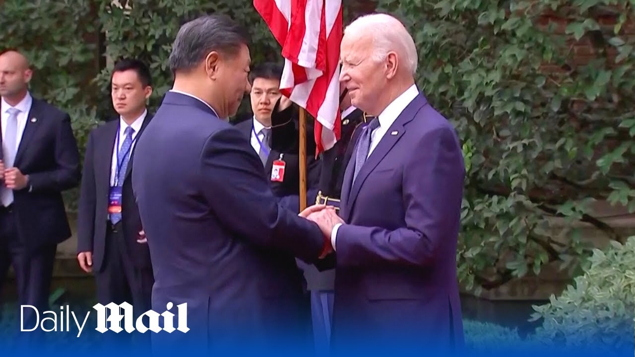 U.S. President Joe Biden meets with Chinese President Xi Jinping meet ...