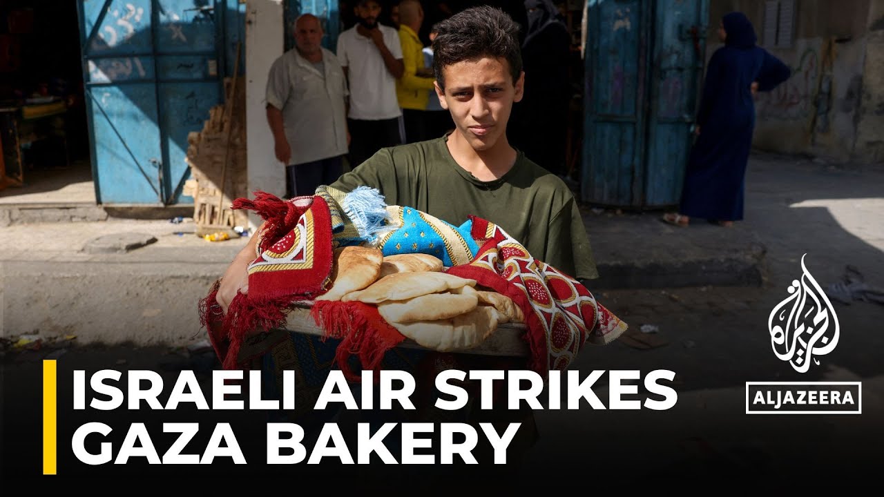 Israeli air strikes have hit a bakery in Gaza close to Al Shifa ...