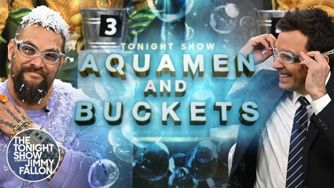 Aquamen and Buckets with Jason Momoa | The Tonight Show Starring Jimmy ...