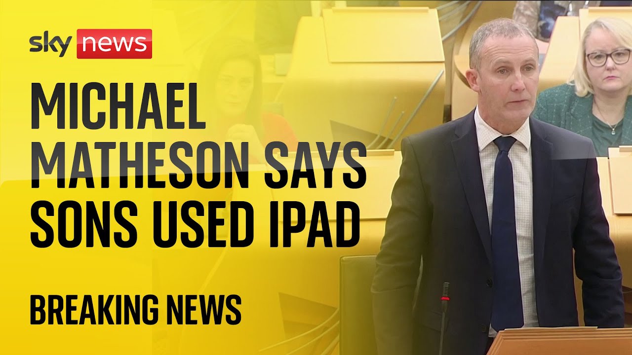 Michael Matheson says sons used iPad data to watch football - The ...
