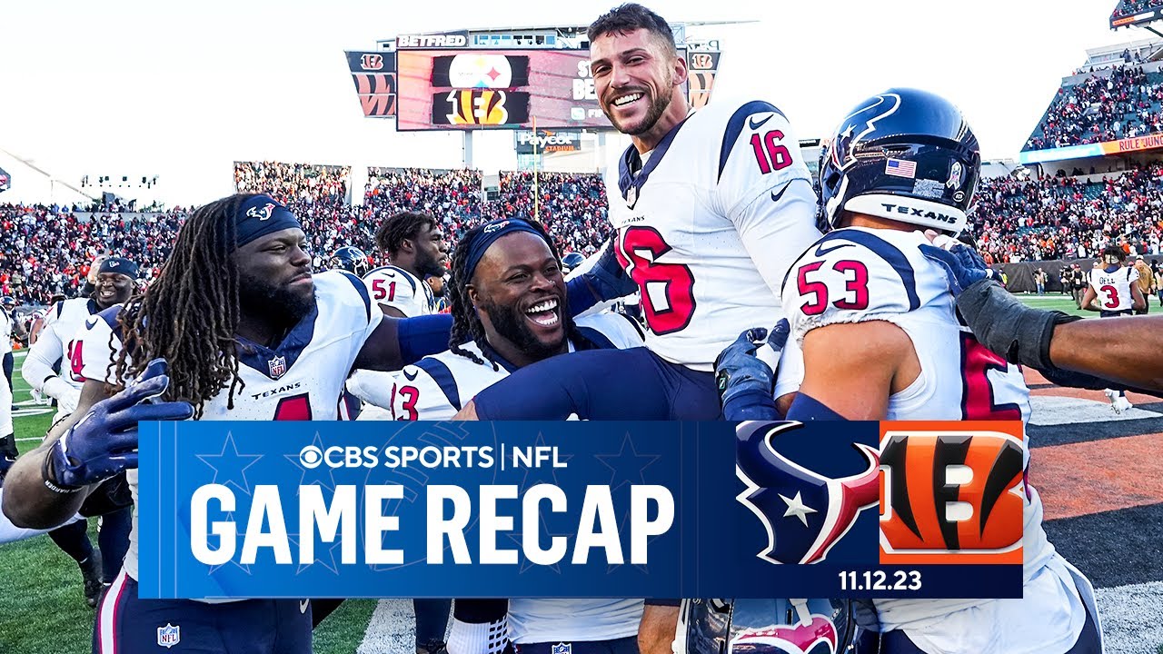 Texans hit GAME-WINNING FG as time expires to BEAT Bengals | Game ...