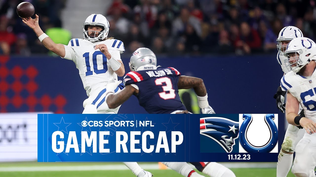 Colts POWER through Patriots in Frankfurt | Game Recaps | CBS Sports ...
