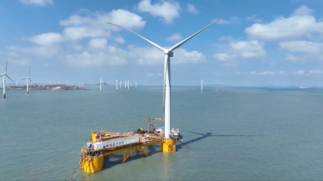World's first floating wind power-fishery integrated platform built in ...