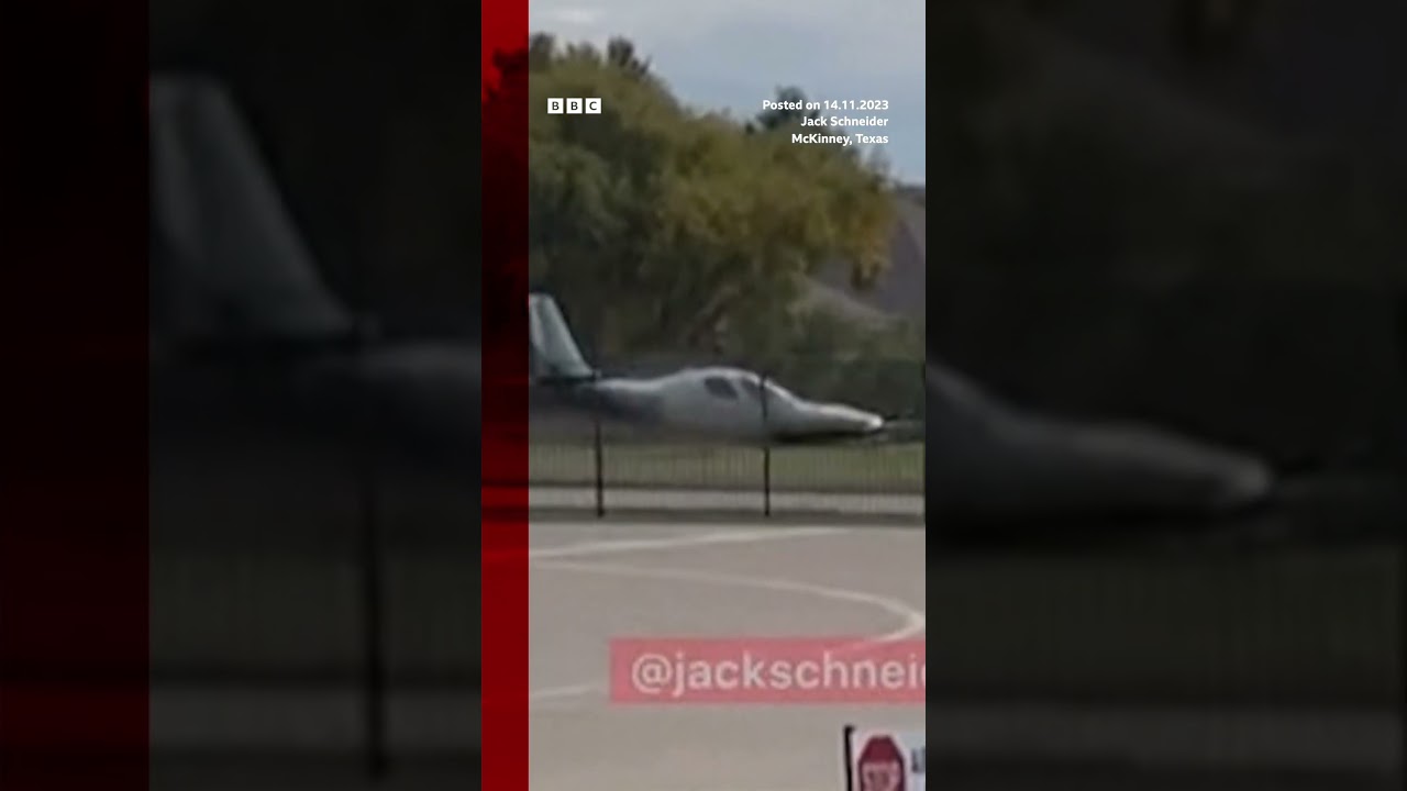 Plane Crashes Into Car After Missing Runway Shorts Texas Bbcnews