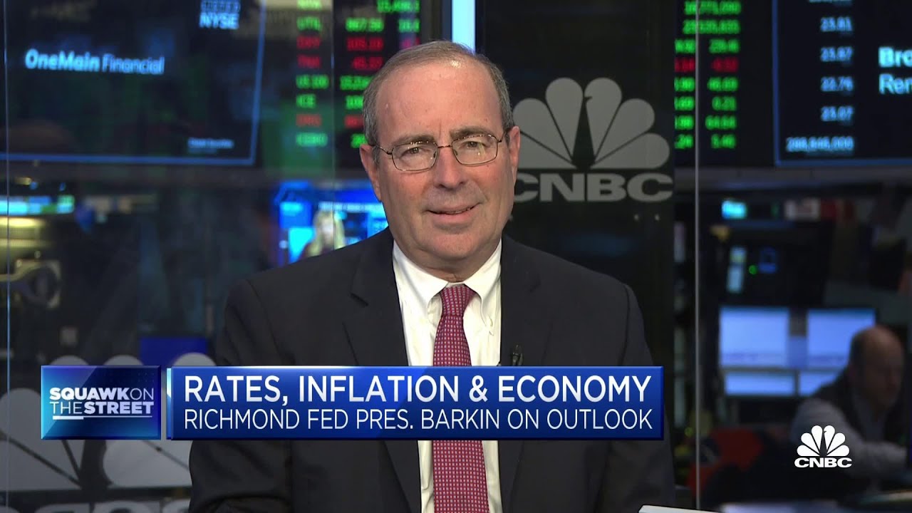 Richmond Fed President Tom Barkin: I would like to see inflation ...