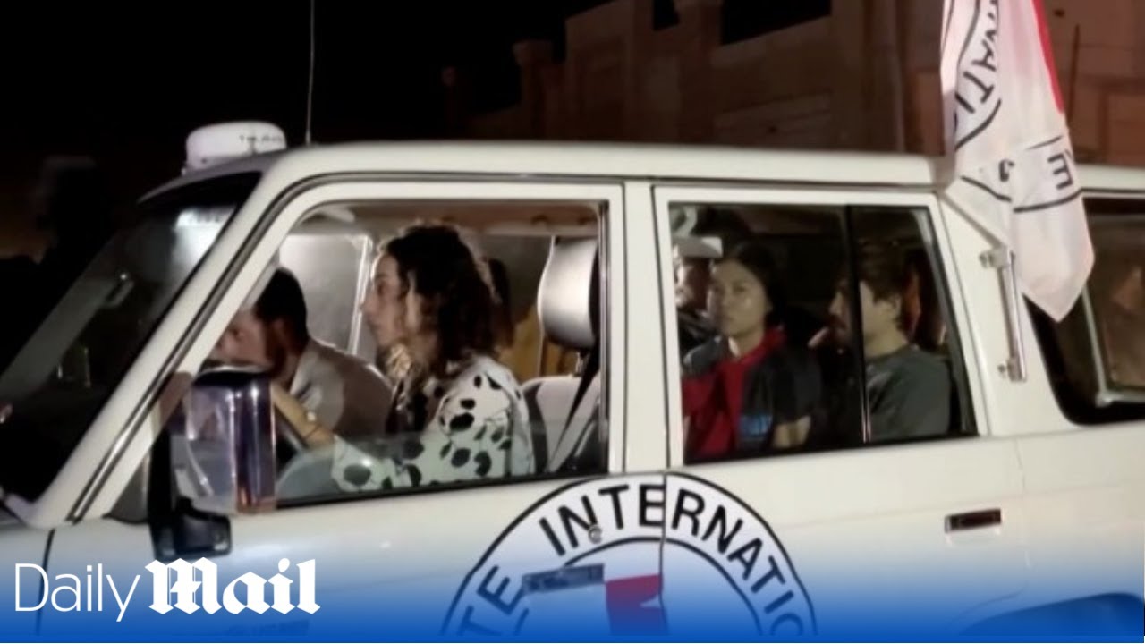 Isareli hostages released after 48 days in Hamas captivity in Gaza ...