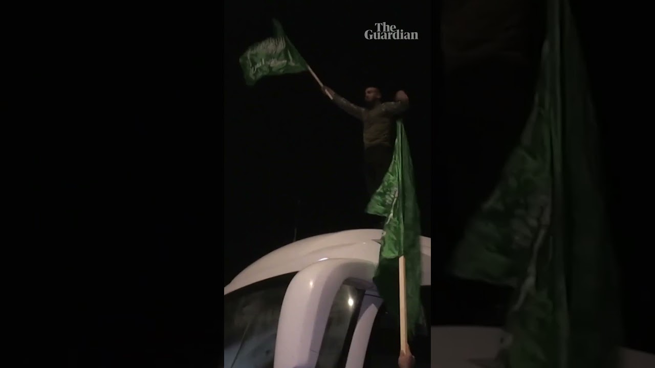 Footage shows the moment Palestinians celebrate as prisoners return ...