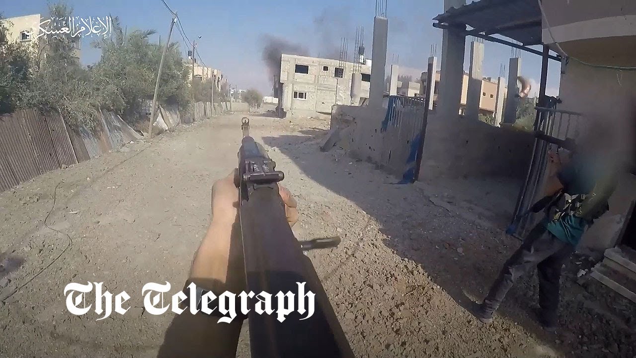 Hamas' armed brigade share video of close combat with Israeli forces in ...