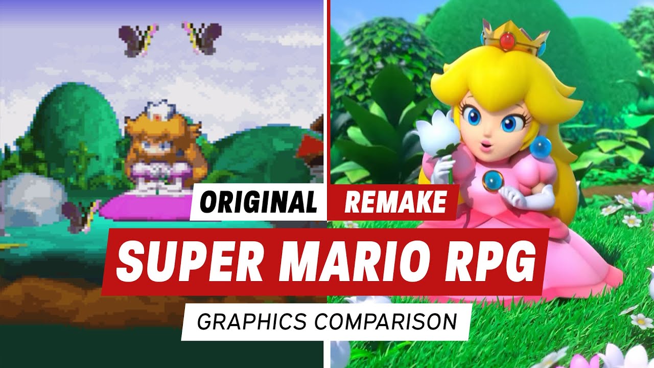 Super Mario RPG Remake vs Original Graphics Comparison (1996 vs 2023 ...