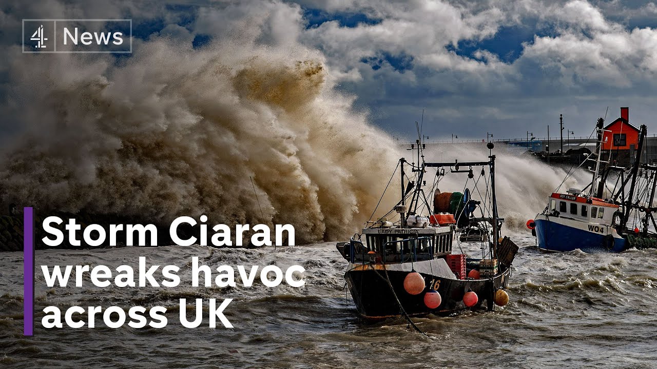 Storm Ciaran: Damage across parts of southern England and the Channel ...