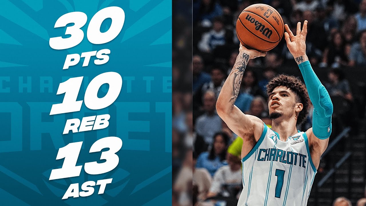 LaMelo Ball Makes Hornets Franchise History In TRIPLE-DOUBLE ...