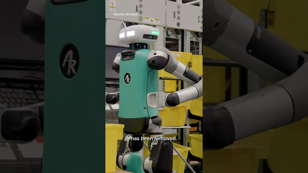 Amazon announces 2 new robots: Digit and Sequoia #Shorts - The Global ...