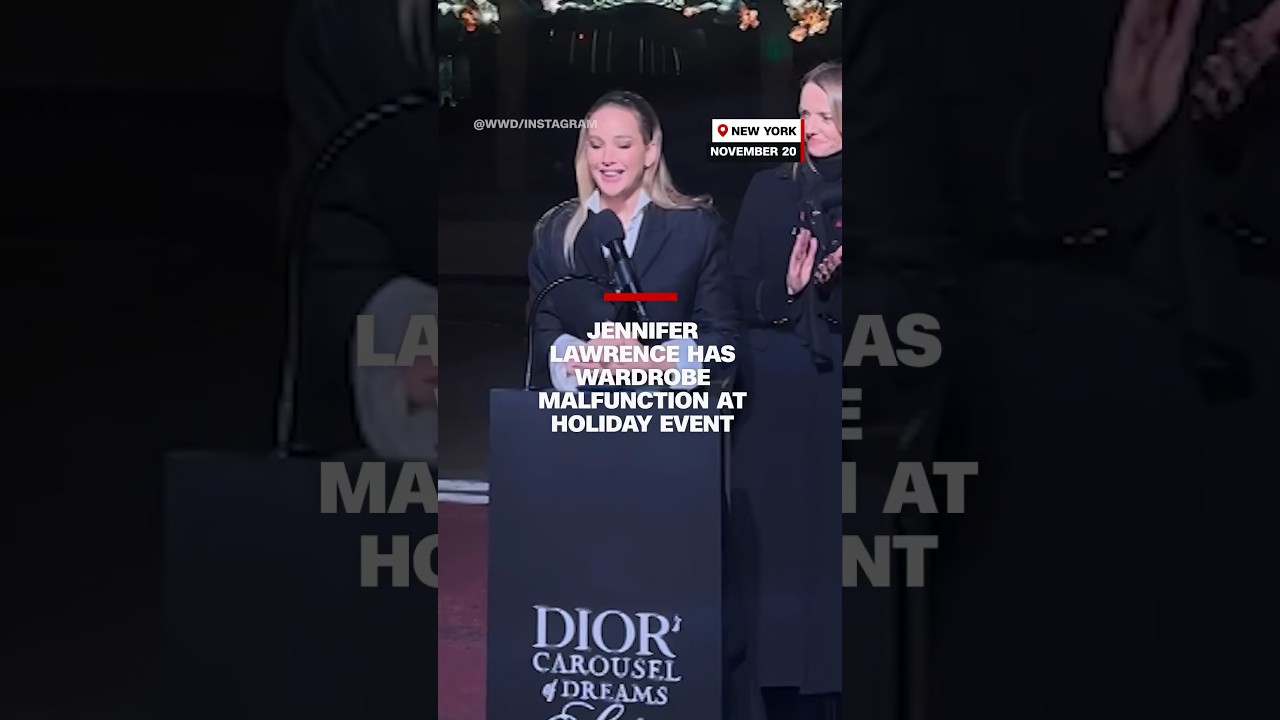 Jennifer Lawrence Has Wardrobe Malfunction At Holiday Event The 0532