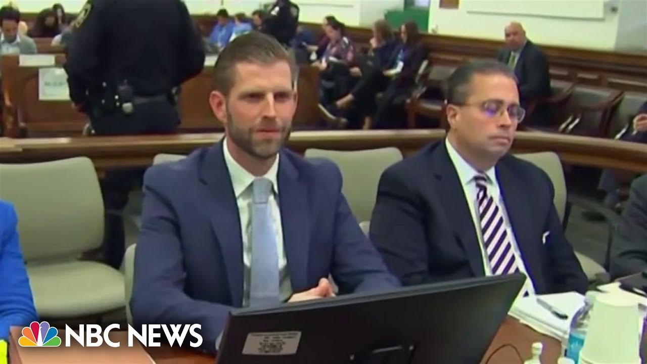 Eric Trump testifies he 'didn't know' about Trump Organization ...
