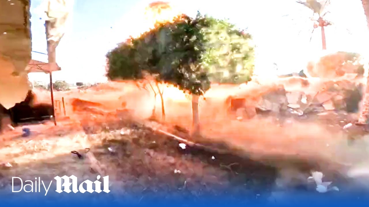 Israeli forces blow up Hamas tunnels and attack RPG terrorist team with ...